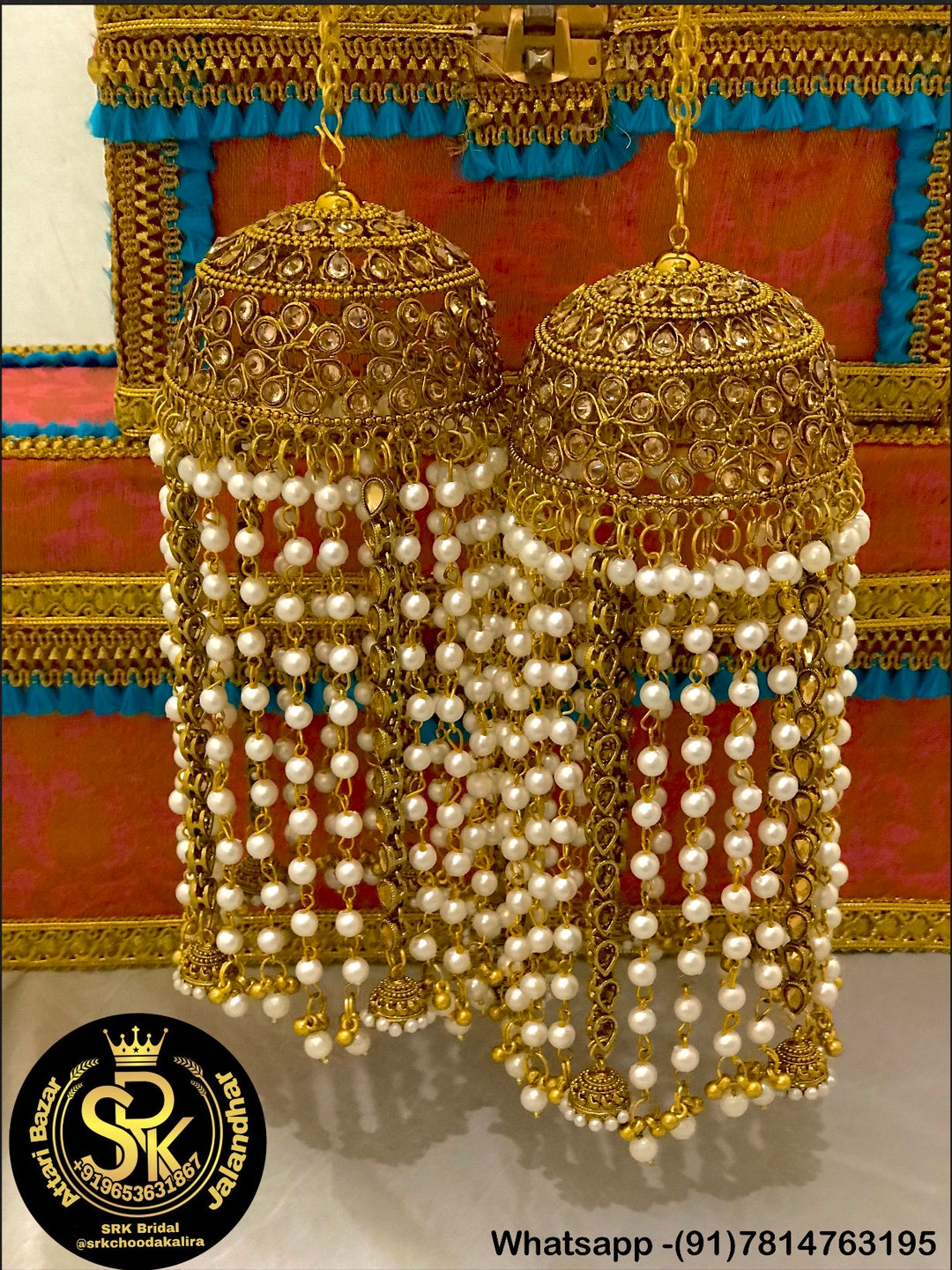 Traditional Bridal Kaleera, Indian Wedding Jewelry, Punjabi Kalira ...