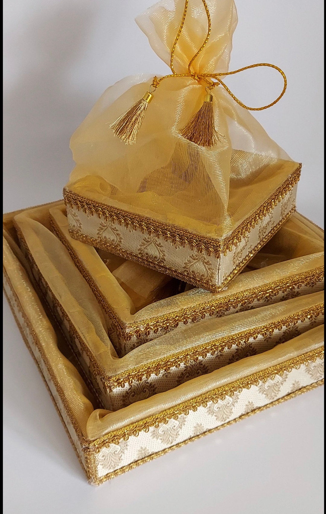 Wedding Trays, Wedding Tray, Wedding Thaal, Wedding Invitation Basket ...