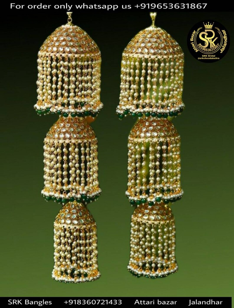 Traditional Bridal Kaleera, Indian Wedding Jewelry, Punjabi Kalire ...