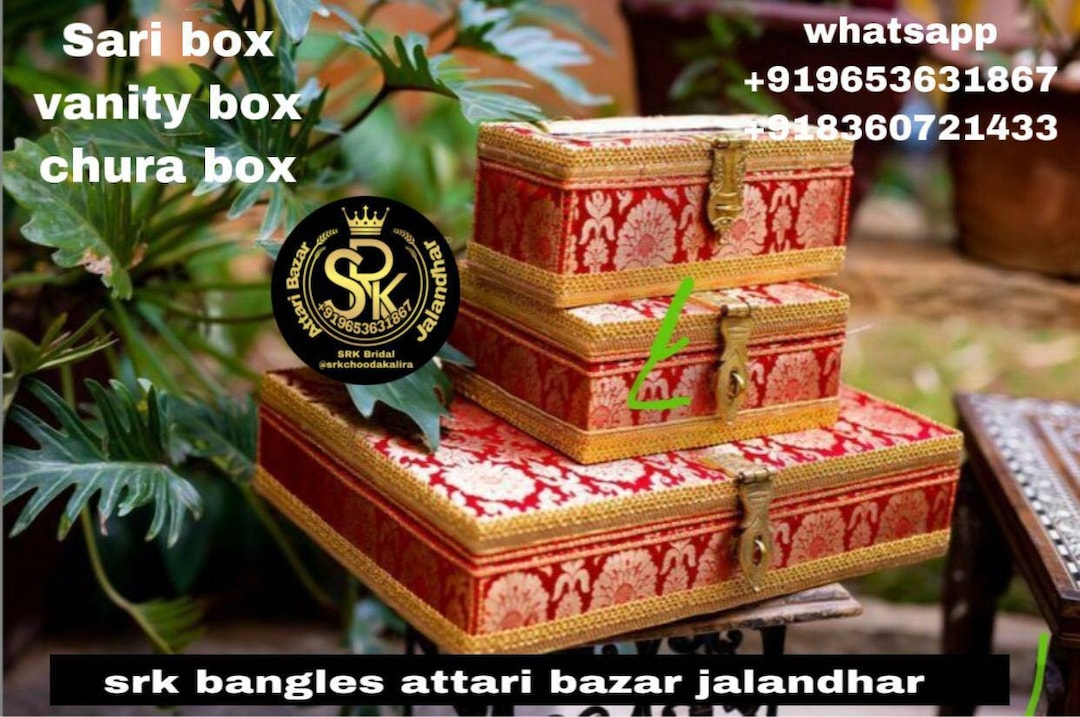 A Perfect Unique Item for Bride Chura Box Venty Box and Sari Box ...