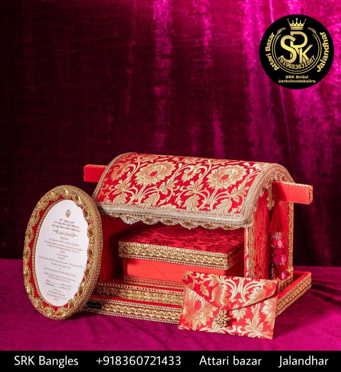 Wedding Invitation, Sahe Chithi, Lagan Patrika, Indian, Punjabi Wedding ...