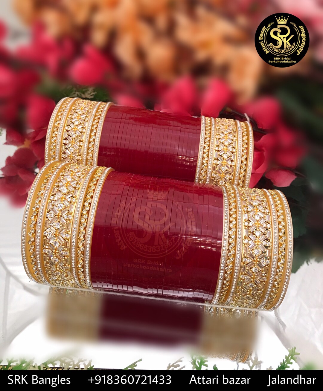 Indian Bridal Chura/choora Bangles | Bridal Chooda Dark Maroon Chooda ...