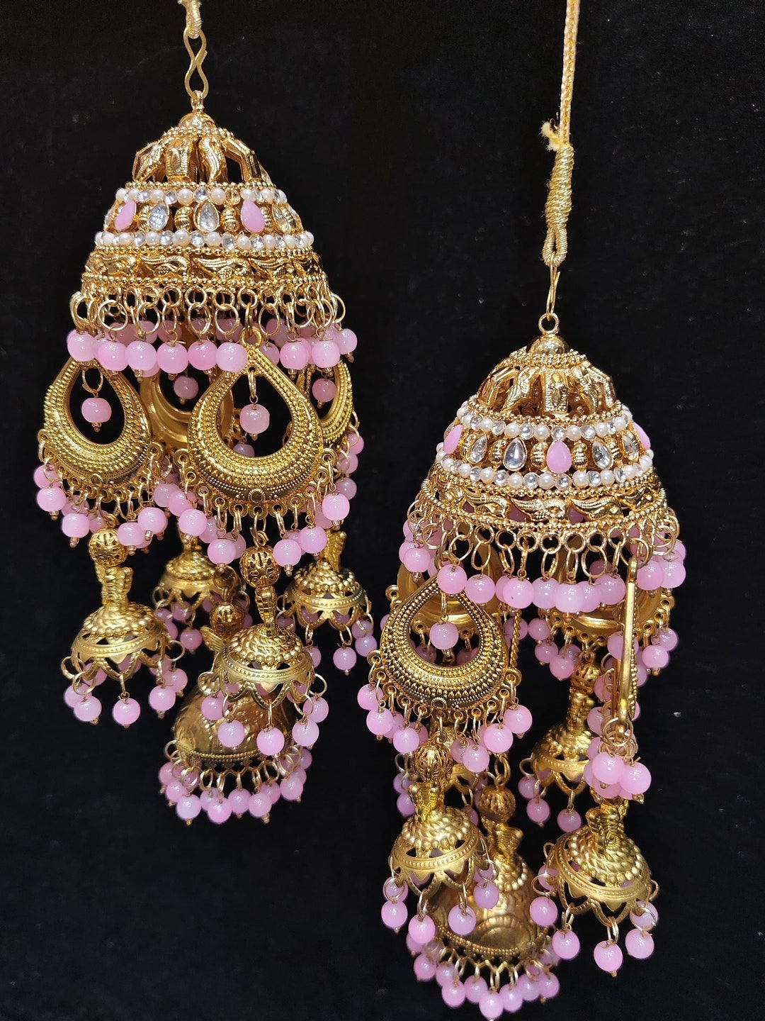Kaleeras in Baby Pink Clear Unique Style , Kaleere , Kaleera , Kalire ...