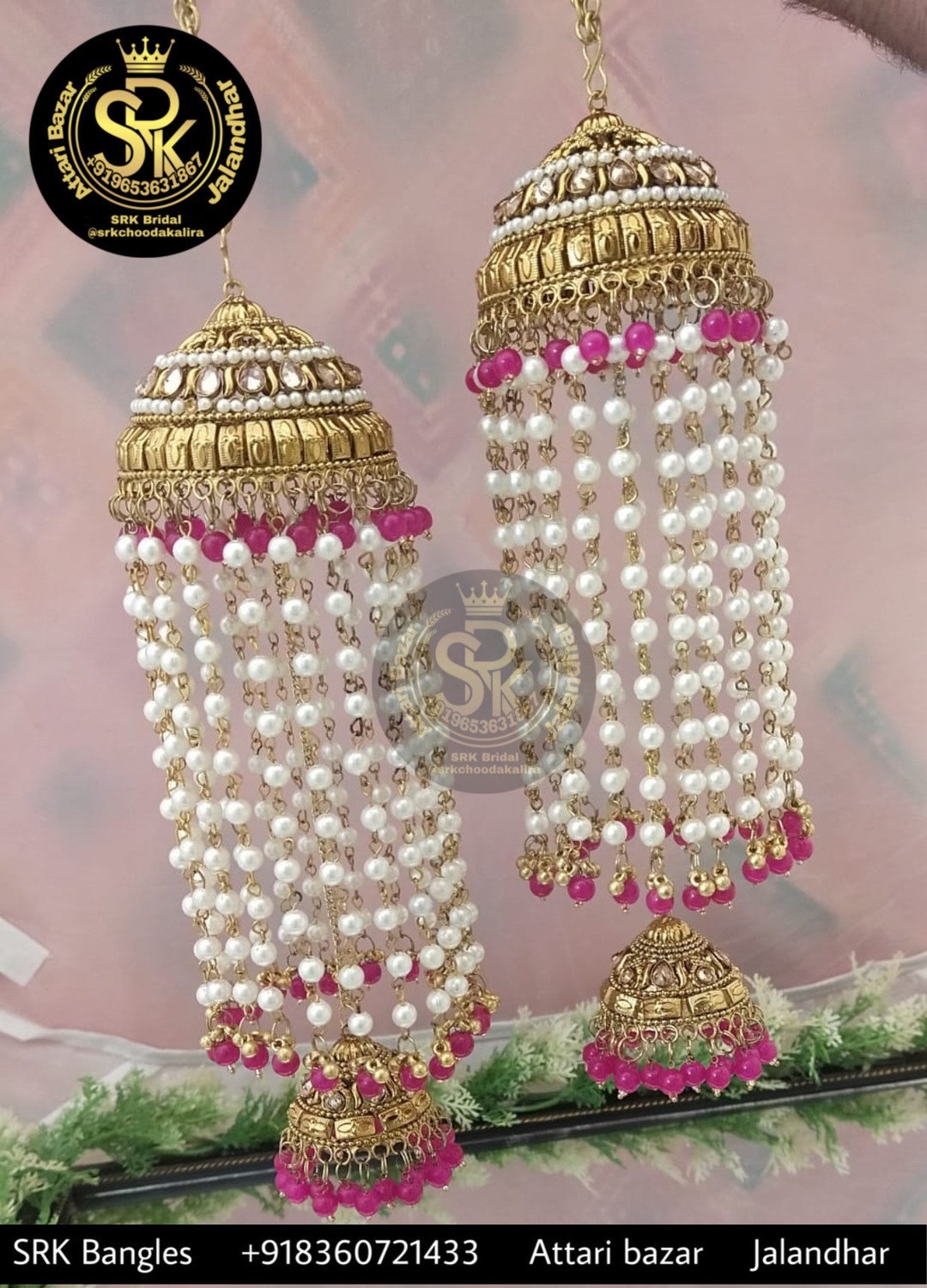 Kalire Set Golden Handmade Peral for Women Bangle Wedding Bridal ...