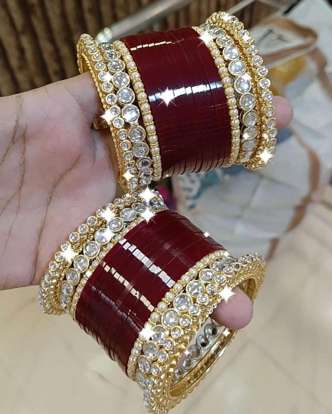 Punjabi Chura Set, Bridal Chooda Set, Indian Wedding Bangles, Punjabi ...