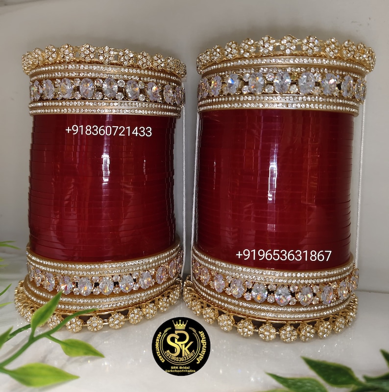 Bridal Churas in Rich Mahrun Colour , Choora , Chooda , Chuda Bangles ...