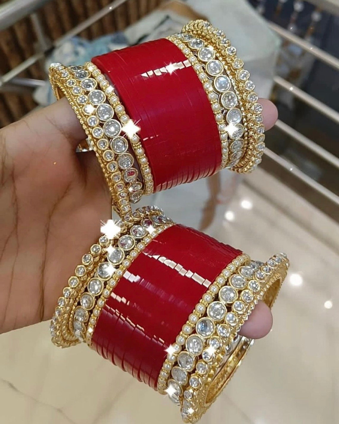 Punjabi Chura Set, Bridal Chooda Set, Indian Wedding Bangles, Punjabi ...
