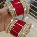 Punjabi Bridal Chura Set, Indian Wedding Bangles - Etsy