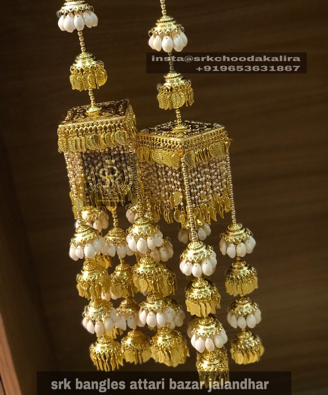 Traditional Bridal Kaleera, Indian Wedding Jewelry, Punjabi Kalire ...