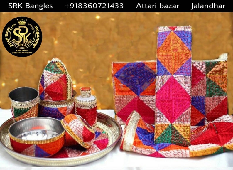 Punjabi Mayian Set, Sikh Wedding Essentials, Pakistani Wedding, Haldi ...