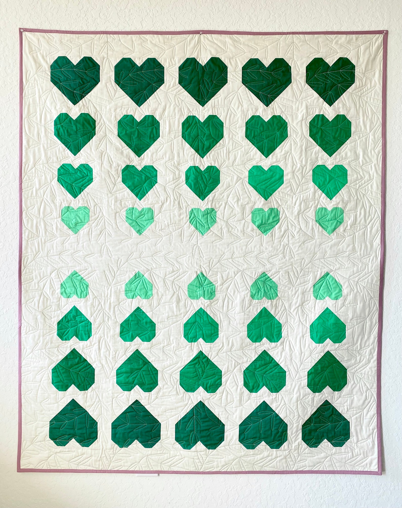 String of Hearts Quilt Pattern PDF Digital Only Rose Petal - Etsy