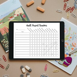 Printable Quilt Project Tracker Template - Quilting Memory Journaling ...