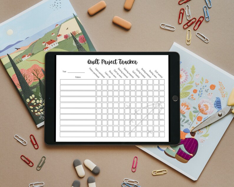 Printable Quilt Project Tracker Template - Quilting Memory Journaling ...