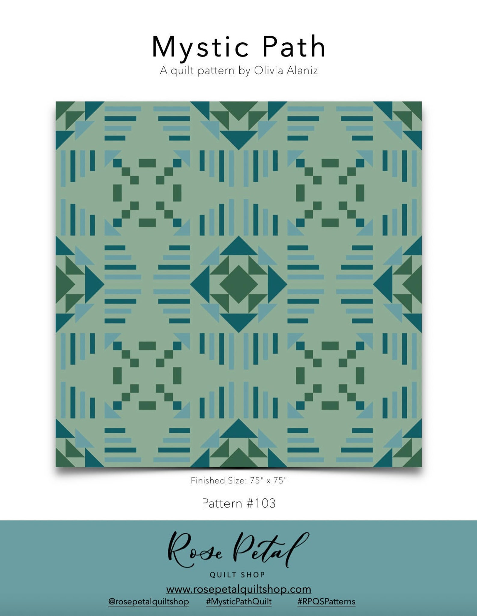 Mystic Path Quilt Pattern PDF Digital Only Rose Petal - Etsy