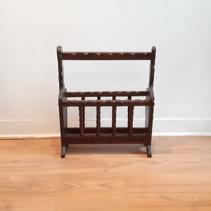 Vintage French Rustic Wooden Magazine Rack for Storing Magazines and ...