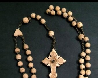 Carved Bone Rosary - Etsy
