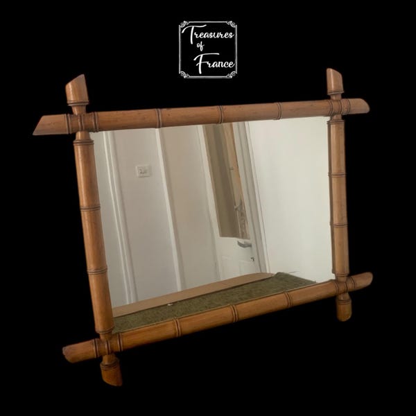 Bamboo Mirror - Etsy