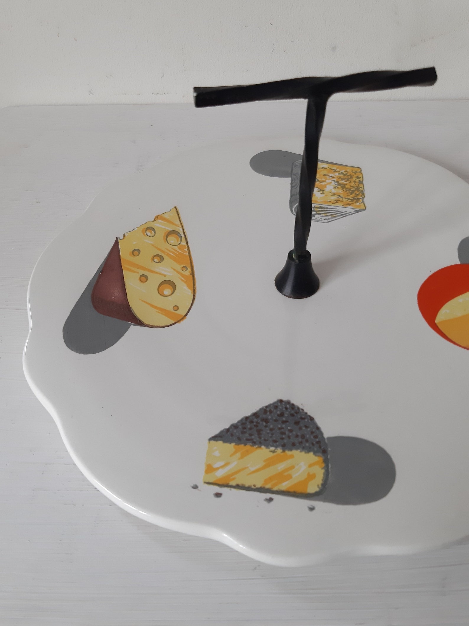 Vintage French Ceramic Cheese Platter Tray Kitchen Decor - Etsy