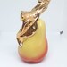 Vintage French Pear Shaped Pottery Liquor Bottle With Gold - Etsy