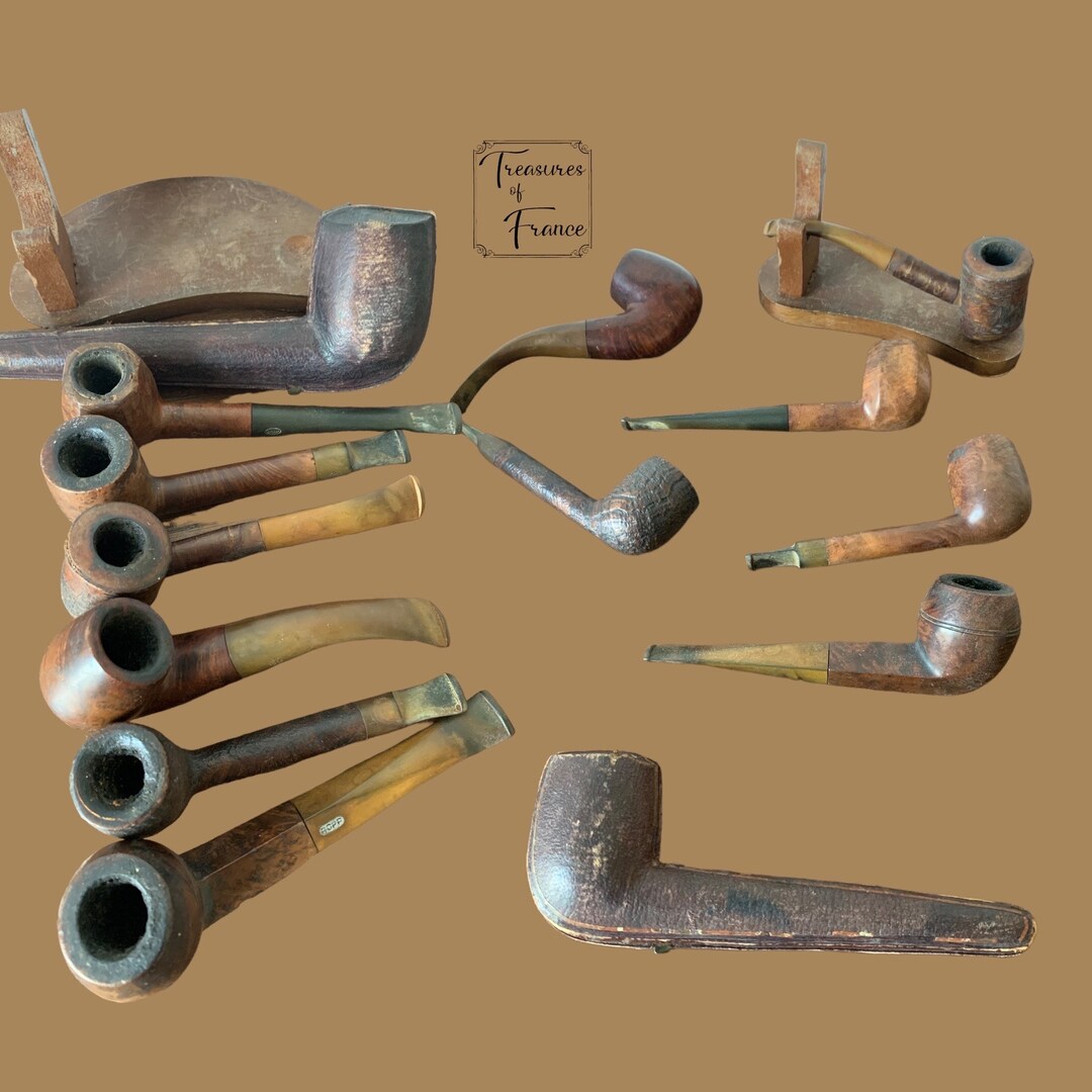 Vintage Mix of 6 Used Smoking Pipe Tobacco Pipe Tobacciana Bakelite ...