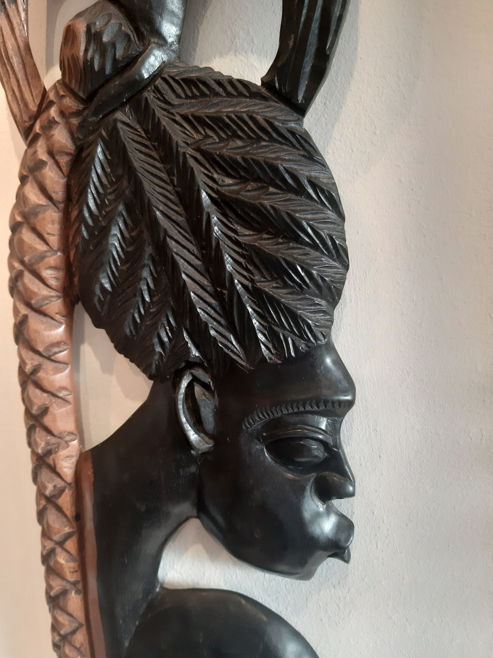 Vintage Pair of Wooden African Plaques Hand Carved Plaques | Etsy