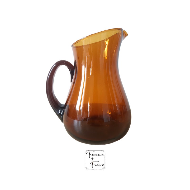 Amber Glass Jug - Etsy