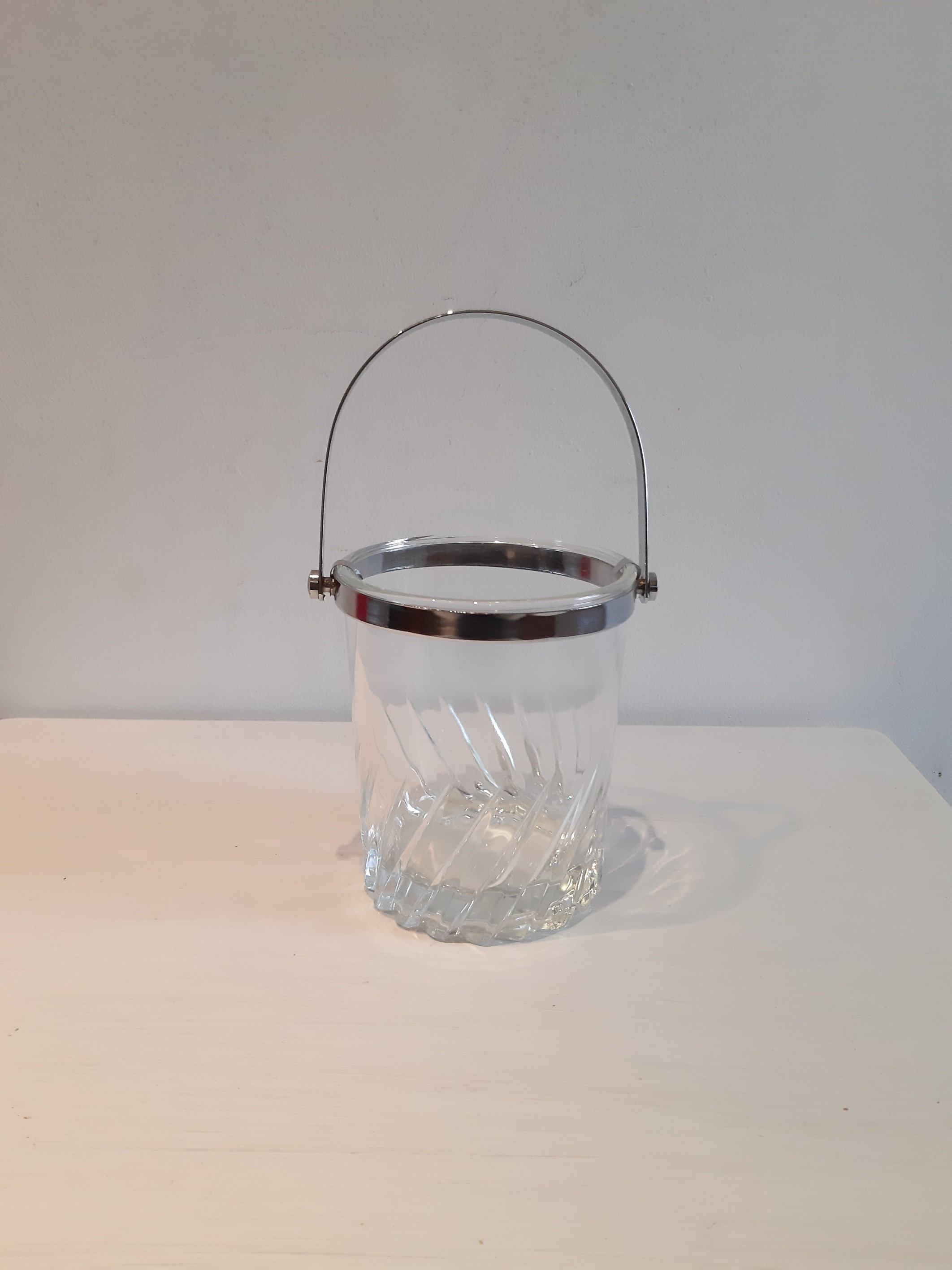 Vintage Ice Cube Bucket Chunky Swirl Pattern Made In France | Etsy