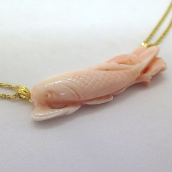 Celebration Symbol • Carp Carved Natural Genuine Prec… - Gem