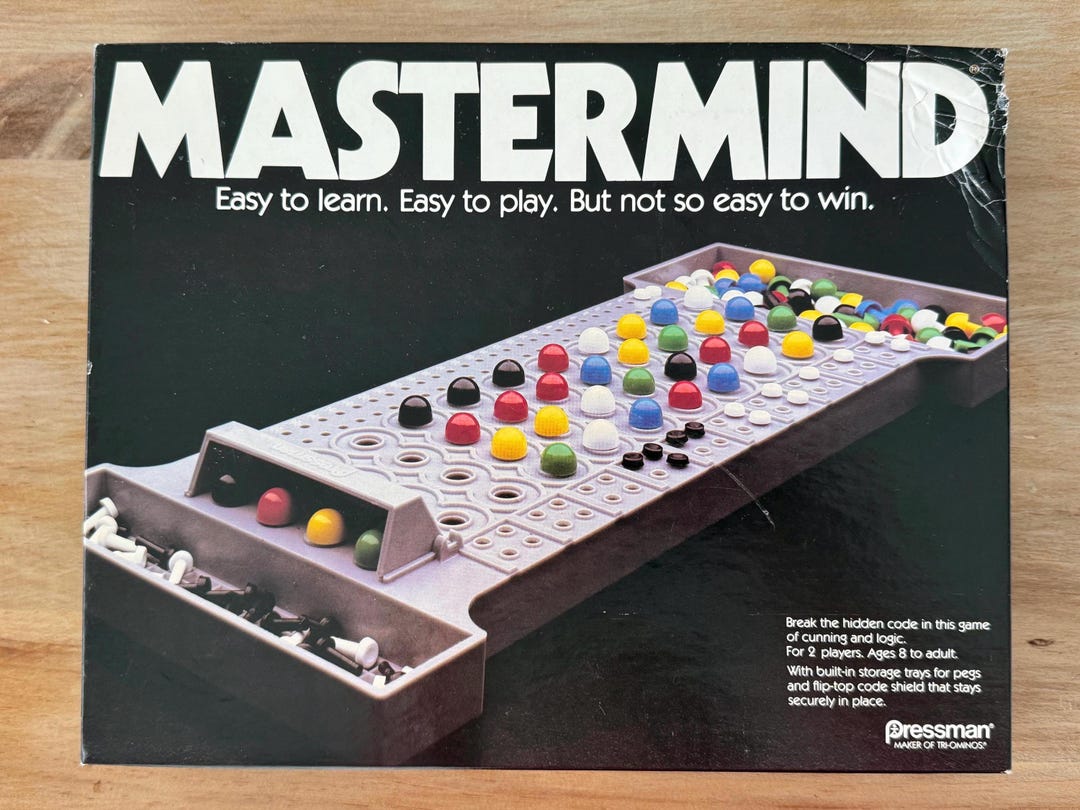 Vintage Mastermind Game 1981 Pressman Break Hidden Code Game of Cunning ...