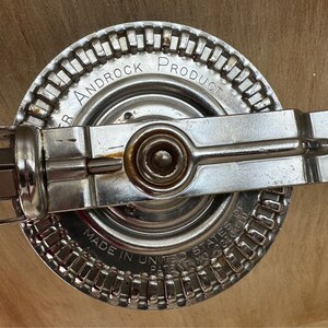 Vintage Androck Egg Beater Hand Mixer Rotary Beater Black Bakelite ...