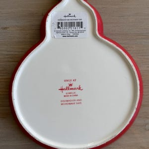 Hallmark Snowman Shaped Ceramic Vintage Christmas Snowman Plate Cookie ...
