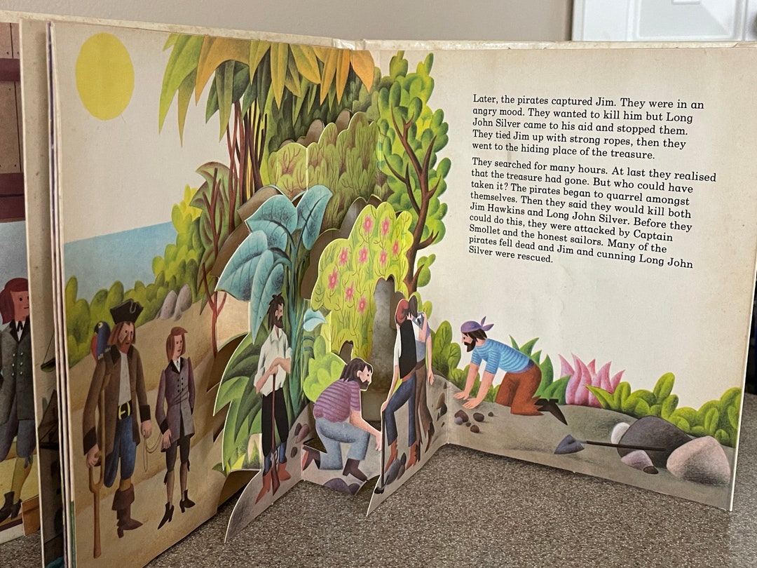 Vintage Treasure Island Pop up Book Vintage Pop up Picture Stories ...