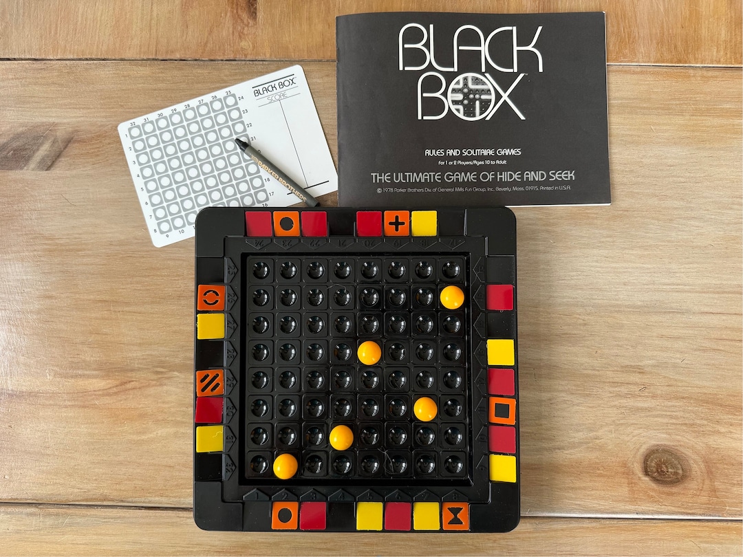 1978 Black Box Vintage Board Game Strategy Game by Parker Brothers ...