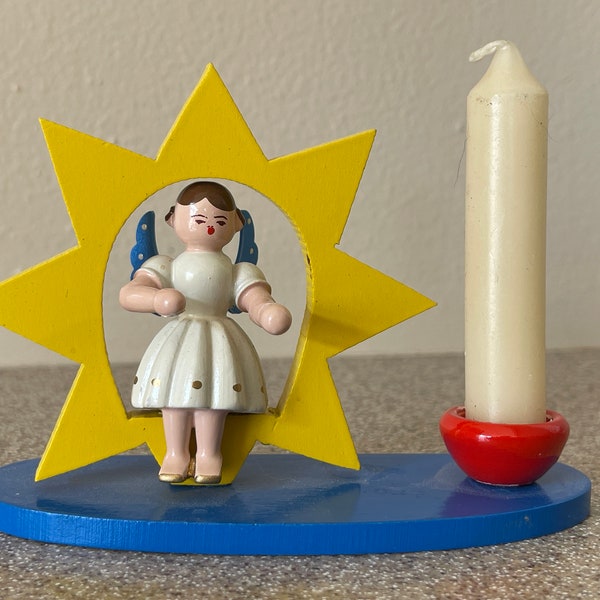 German Wooden Vintage Angel Ornaments - Etsy