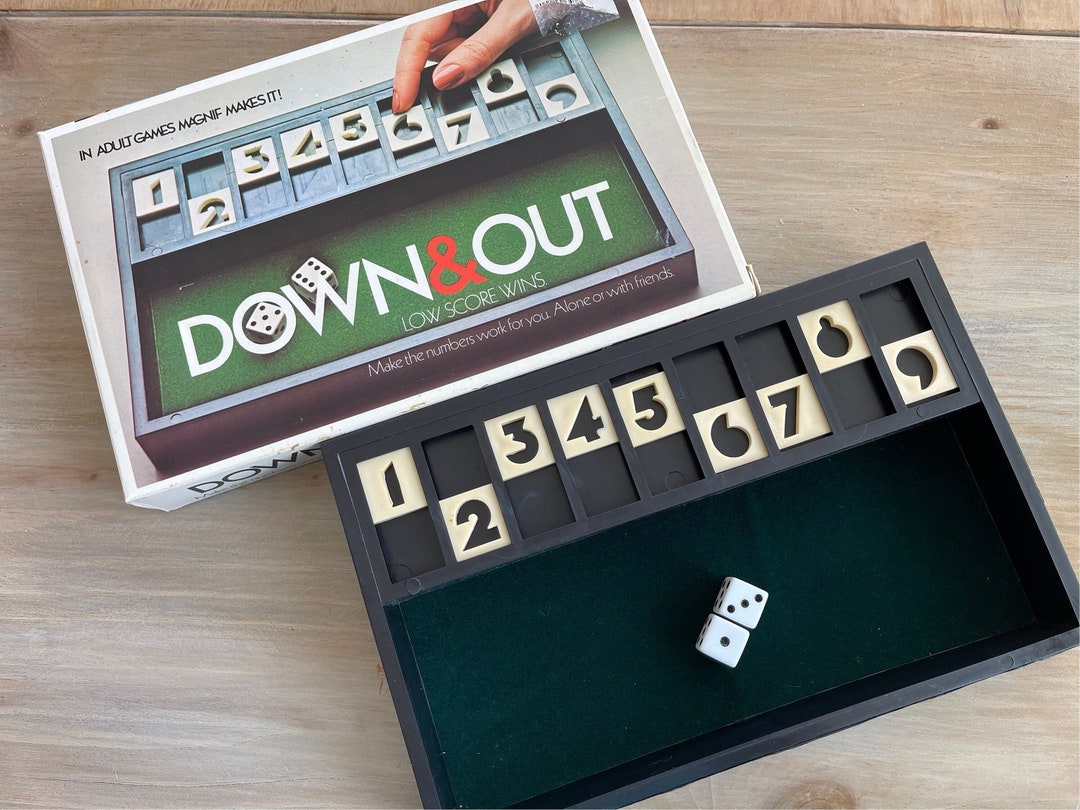 1979 Down & Out Vintage Board Game Strategy Game by Mag-nif, Inc. Party ...