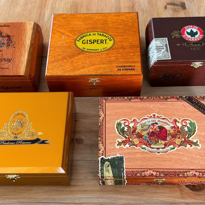 Wooden Cigar Box - Etsy