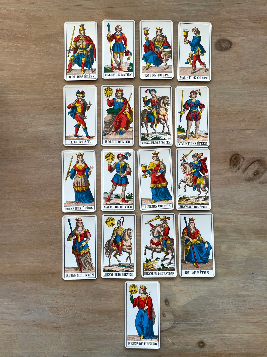 1969 Vintage Tarot Deck AG Muller No. 1 JJ Made in Switzerland ...