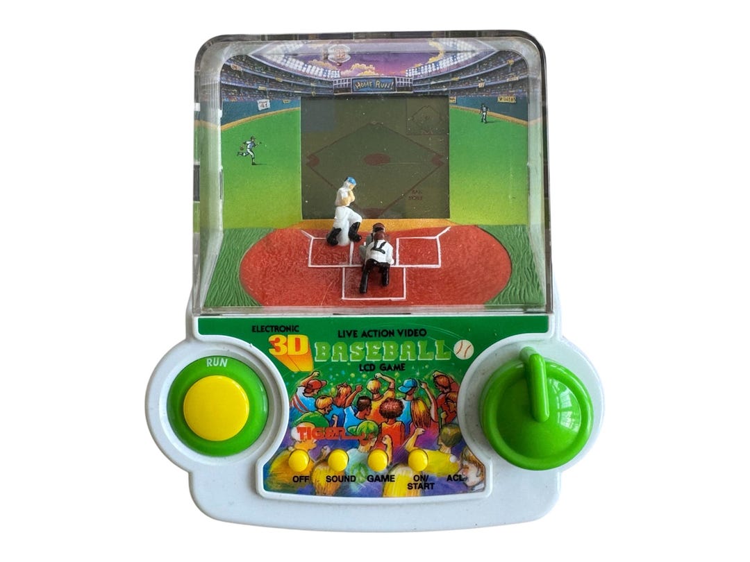 1993 Baseball Handheld LCD Game Tiger Electronics Tiger 3D Baseball ...