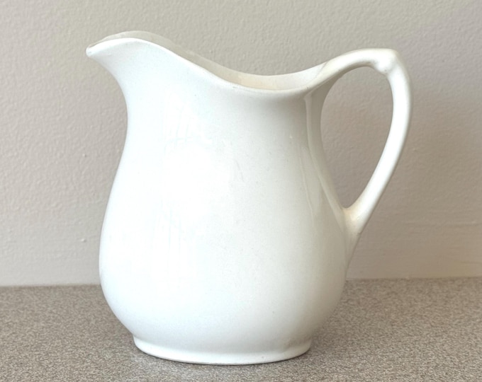 Vintage Ironstone Pitcher Ironstone China Pitcher White Ironstone Jug ...