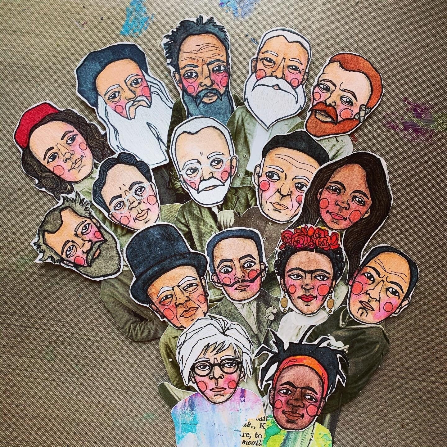 Famous Artist Paper Dolls - Original/hand-drawn - Digital File Only ...