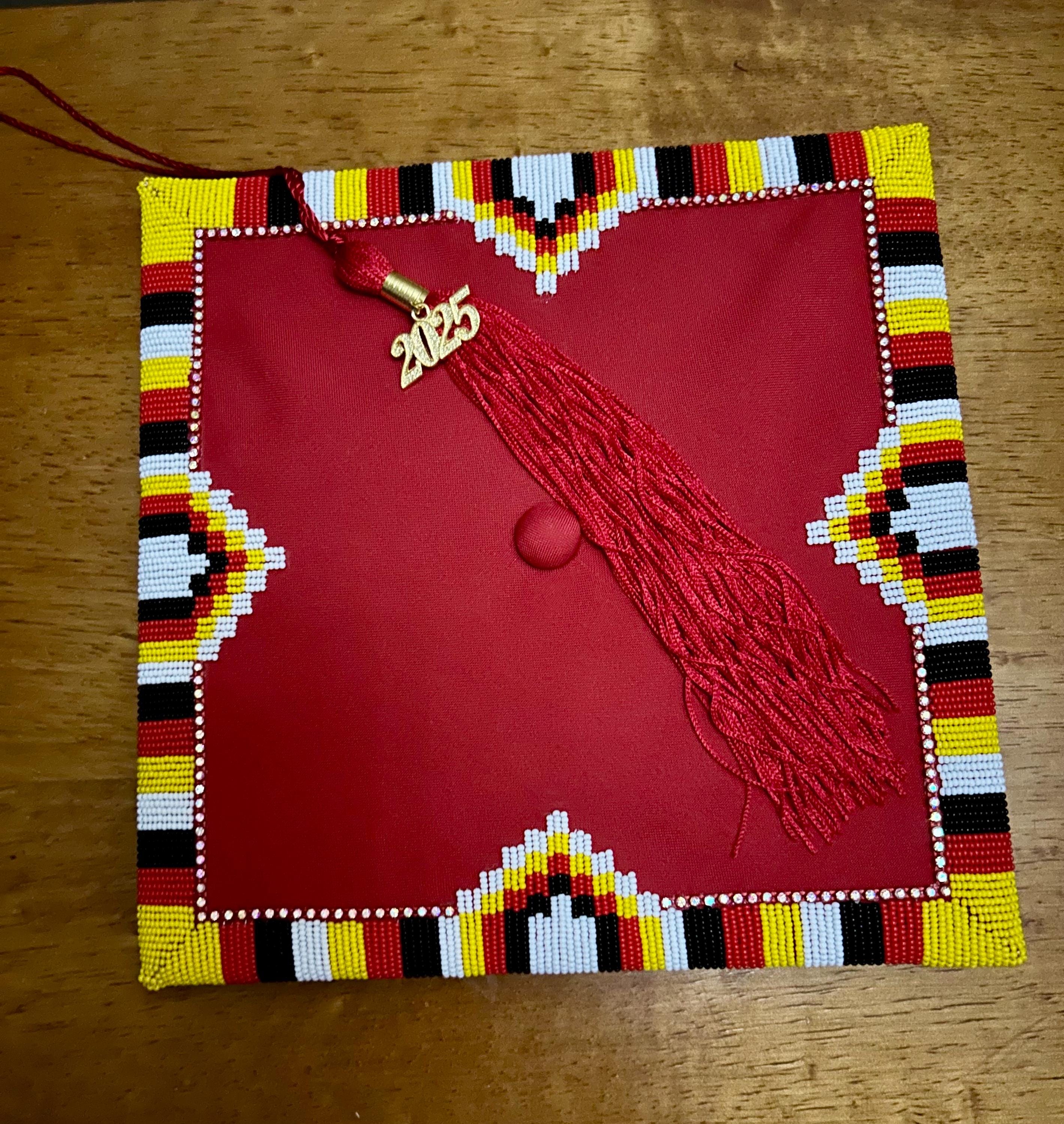 Custom Beaded Graduation Cap: Adult Size, Your Colors - Etsy