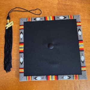 Custom Beaded Adult Sized Graduation Cap, Your Choice of Cap Color and ...