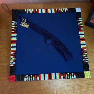 Custom Beaded Adult Sized Graduation Cap, Your Choice of Cap Color and ...