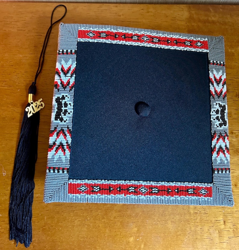 Custom Beaded Graduation Cap: Adult Size, Your Colors - Etsy