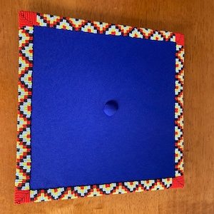 Custom Beaded Adult Sized Graduation Cap, Your Choice of Cap Color and ...