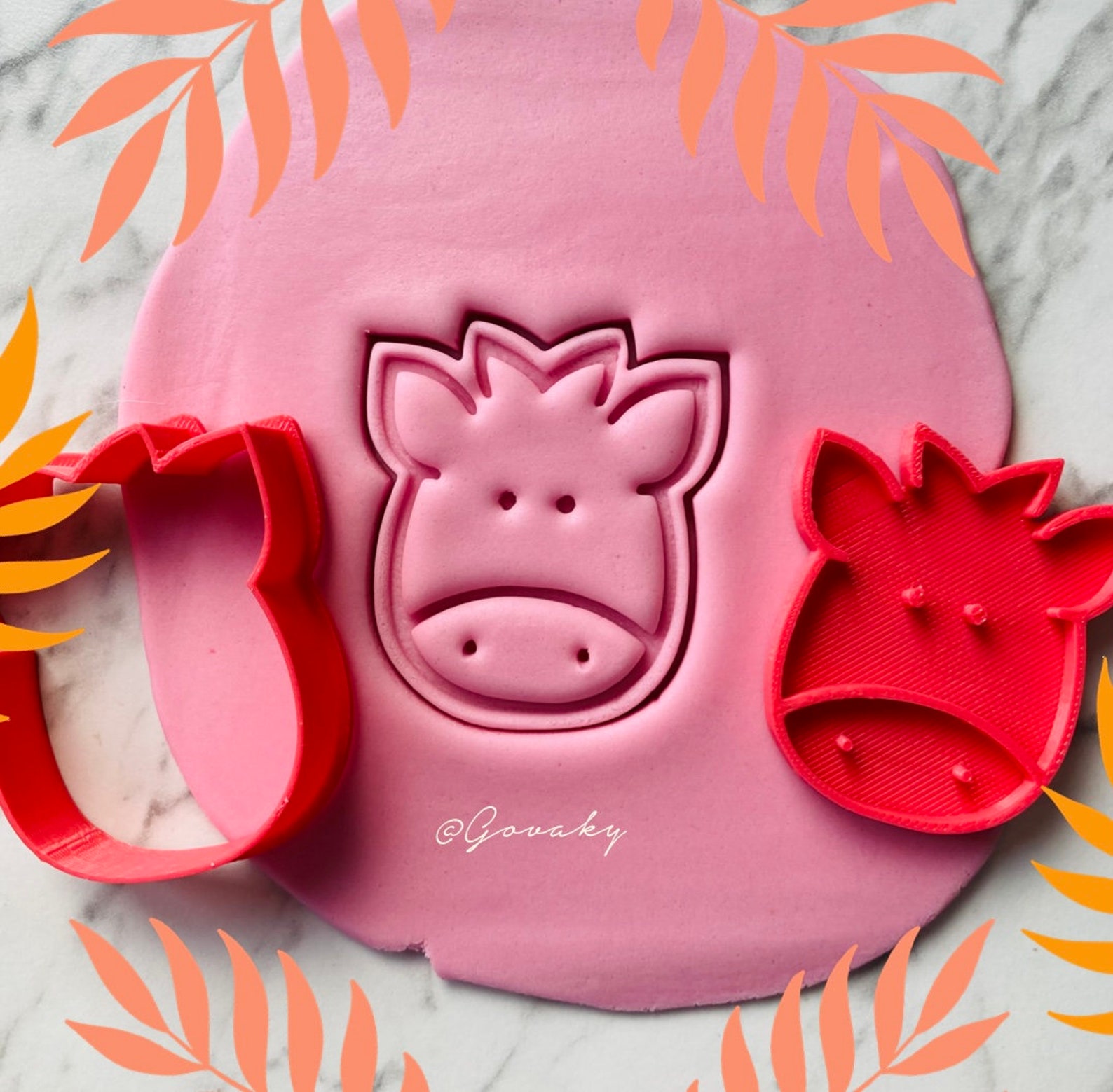 COW cookie Cutter Stamp - Etsy