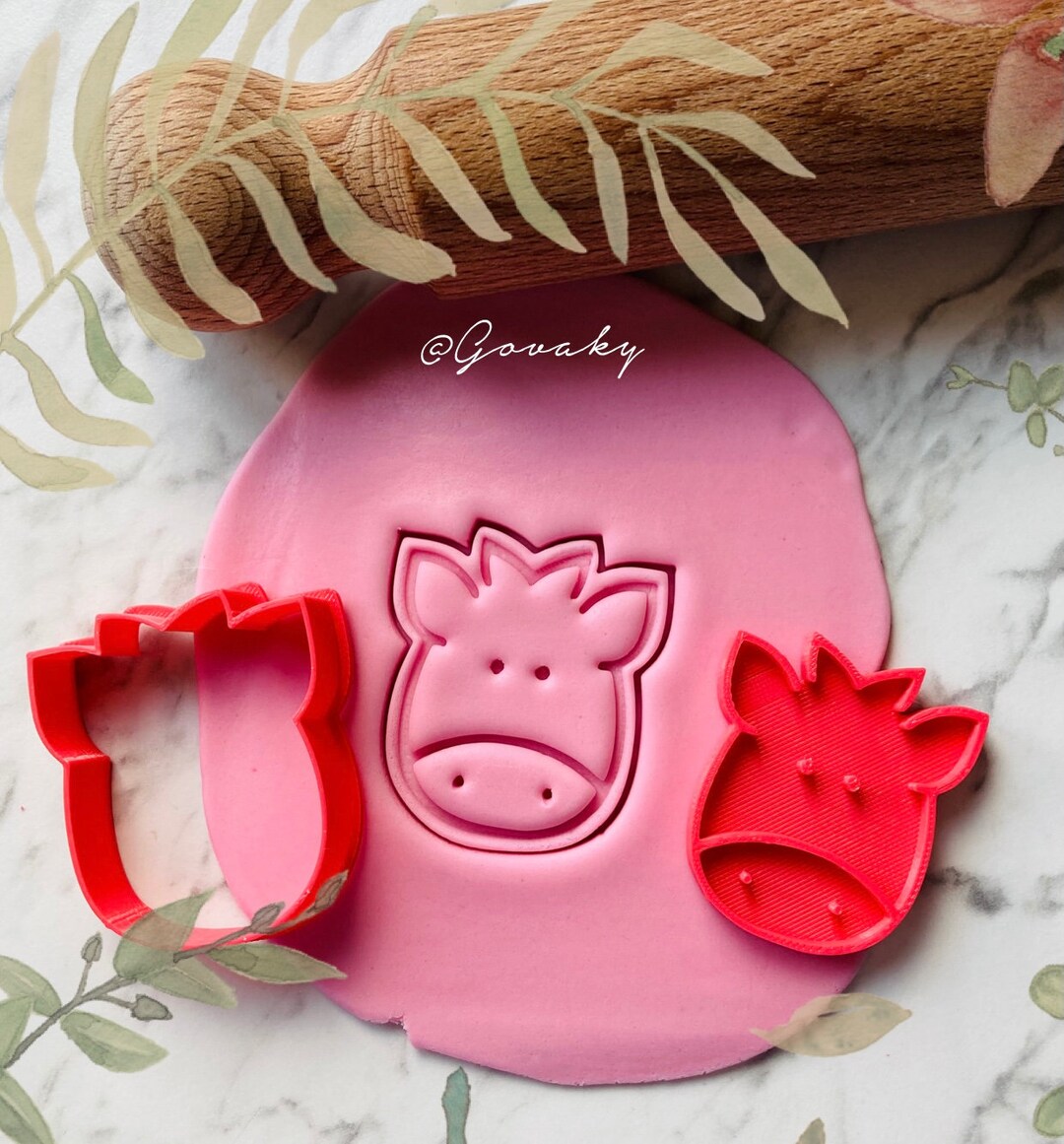 COW cookie Cutter Stamp - Etsy