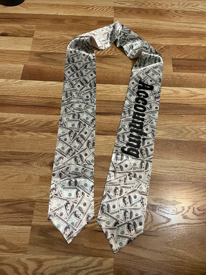 CUSTOMIZABLE Graduation Stole for Business, Finance, Accounting Major ...