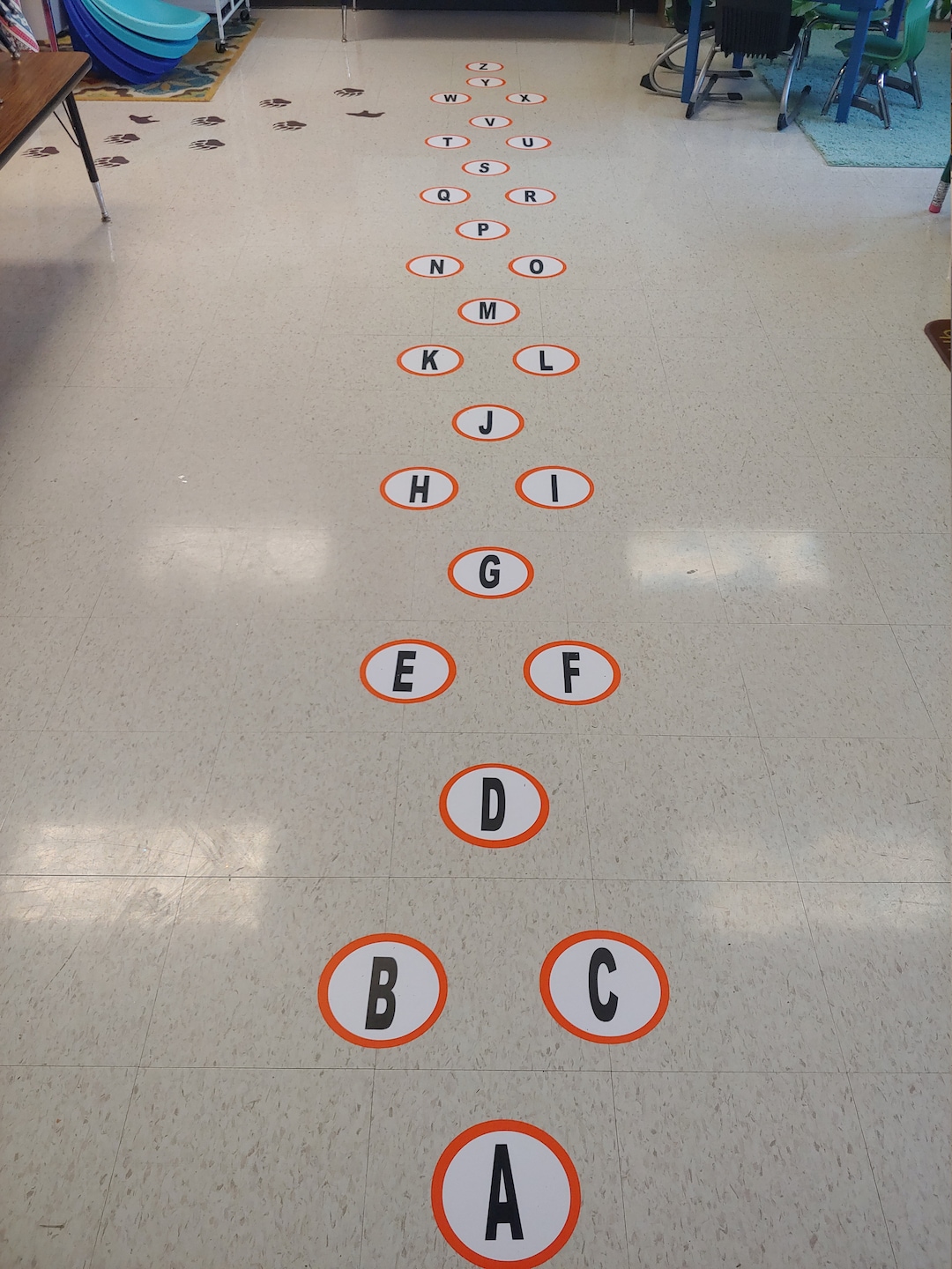 ABC Hopscotch Sensory Path - Etsy.de