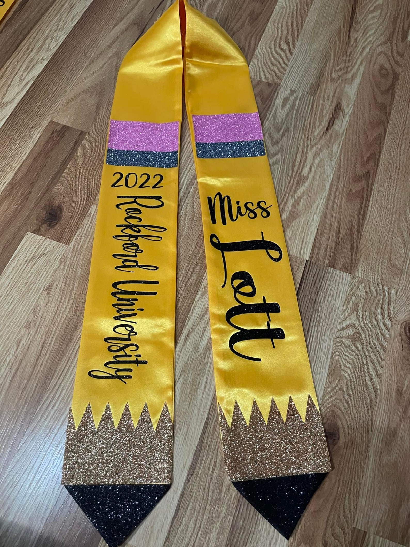 Graduation Teacher Pencil Stoles *fast Shipping Available * - Etsy